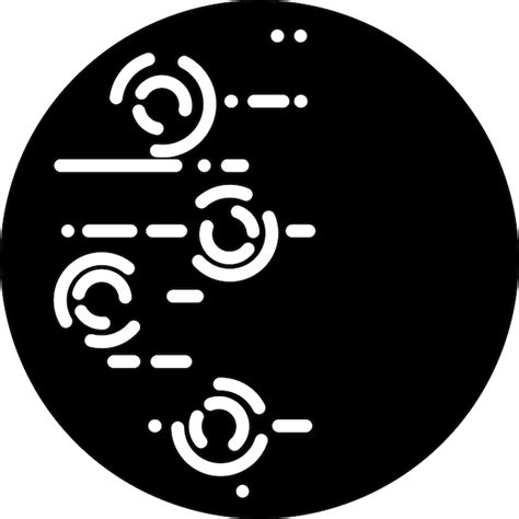 Premium Vector Pluto Planet Glyph And Line Vector Illustration