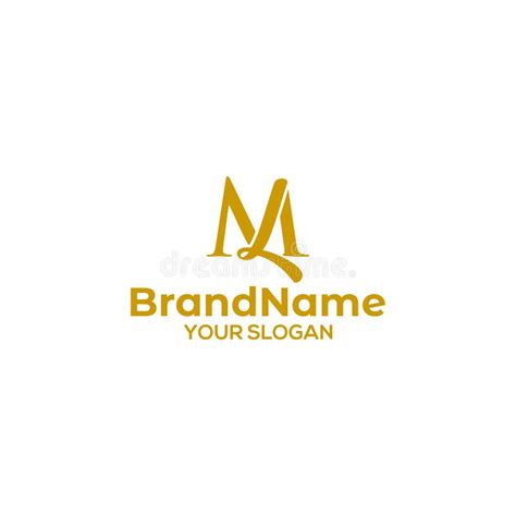 Ml Logo Letter Monogram Design Vector Stock Vector Illustration Of