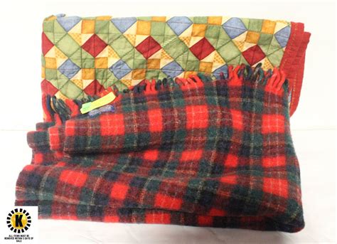 Pendleton Wool Blanket And Patchwork Quilt