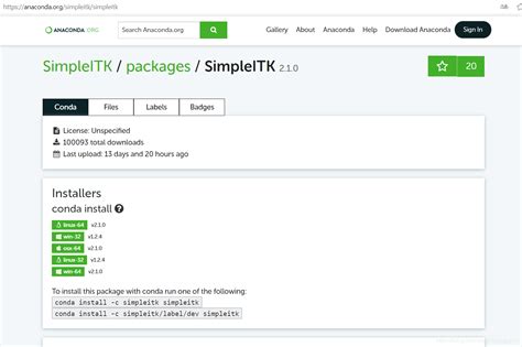 最新在windows环境下使用conda 安装simpleitk成功 windows安装simpleitk csdn博客
