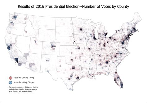Dot Density Map Of 2016 Us Election Spatialnode