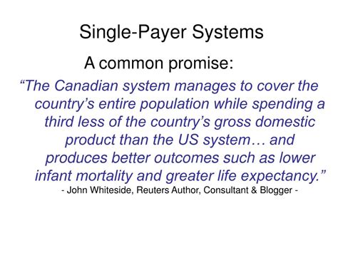 Ppt Single Payer And Other Healthcare Initiatives Powerpoint