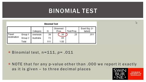 Sta10003 Week 3 Part 2 Binomial Test Youtube
