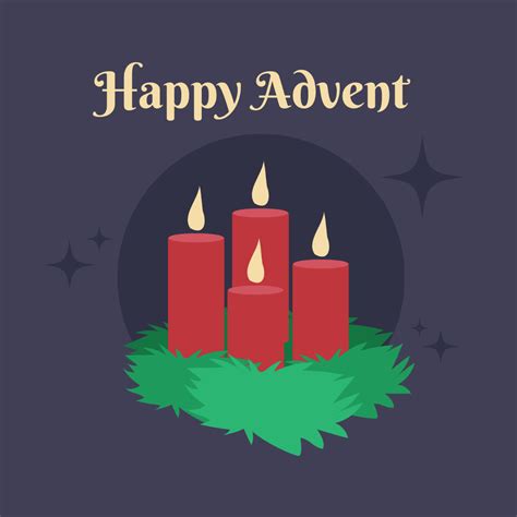 Free Happy Advent Clipart Template To Edit Online