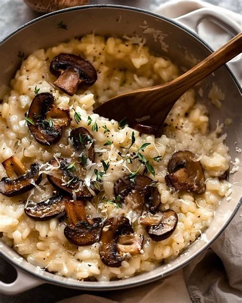 Mushroom Risotto Cooked By Maya