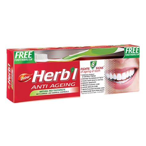 Dabur Herbal Anti Ageing Natural Red Toothpaste 150 G Online At Best