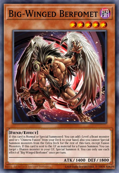 Big Winged Berfomet Yu Gi Oh Card Database Ygoprodeck