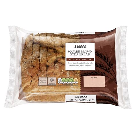 Tesco Brown Soda Bread Square 500g Tesco Groceries