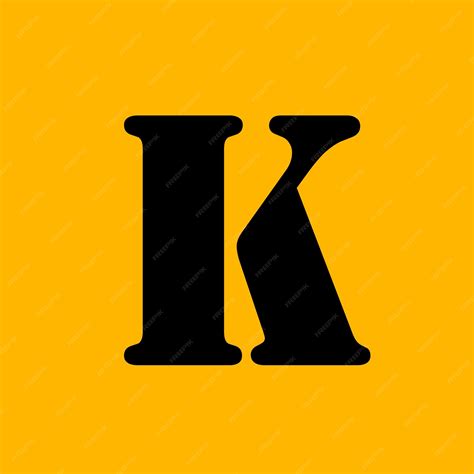 Premium Vector K Bold Stylish Alphabet