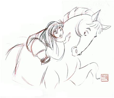 The Art Behind The Magic Mulan Concept Sketch