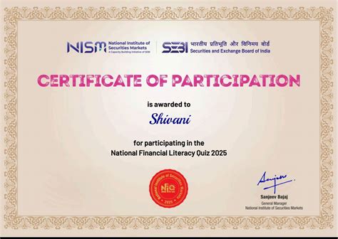 Financialliteracy Continuouslearning Finance Quiz2025 Shivani