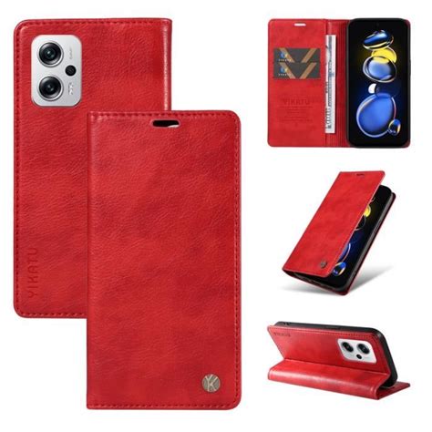 Etui Pour Xiaomi Redmi Note T Pro G Protection Housse En Cuir PU Avec Antichoc TPU Fermeture