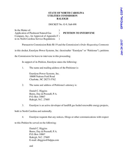 Fillable Online Ncuc Request Docket Number Fax Email Print Pdffiller