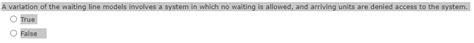 Solved A Variation Of The Waiting Line Models Involves A