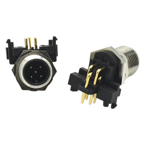 M12 Female Solder With Shielded 9~17pin B10 M12axx41 04 M12 Female Solder With Shielded 9~17pin