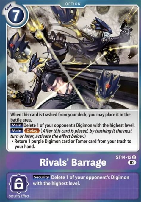 Rivals Barrage Delay Question Rdigimoncardgame2020