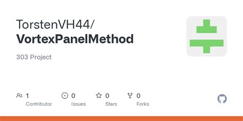 github torstenvh44 vortexpanelmethod 303 project