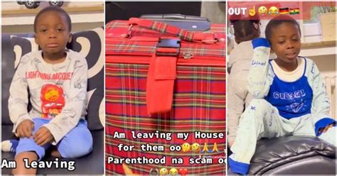 Ghanaian Mom Leaves Crying Sons Begging As She Moves From The House Over Their Behaviour