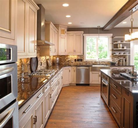 Brown Kitchen Cabinets With Granite Countertops Things In The Kitchen