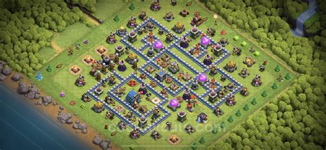 Best Base Th12 With Link Anti 3 Stars Anti Pekka Golem Town