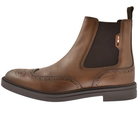 Boss Calev Cheb Boots Brown Mainline Menswear