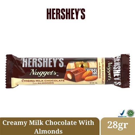 Jual Hershey S Nuggets Chocolate Almond Cookies Cream Milk Chocolate 28gr Shopee Indonesia