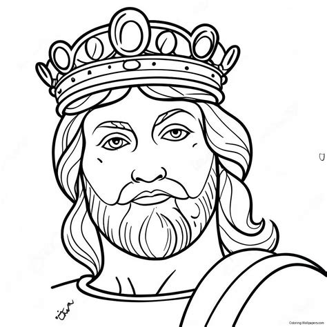 King David Coloring Page 23422 18516