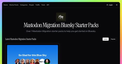 Mastodon Migration Bluesky Starter Packs [1 Lists • Mar 2025]
