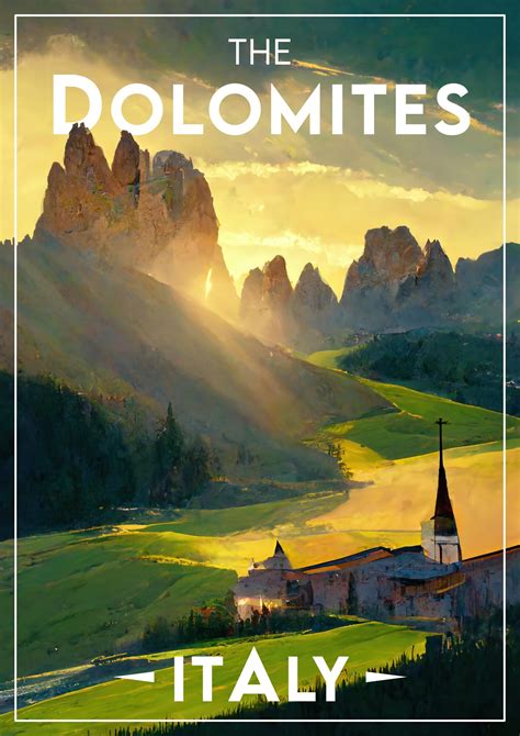 The Dolomites Travel Framed Prints And Posters Animato