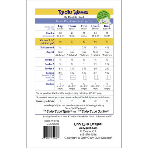 Radio Waves Quilt Pattern Cozy Quilt Designs Daniela Stout Strip Club Creekside Quilts