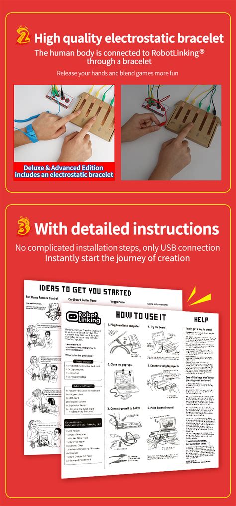 Robotlinking Creative Keyboard Kit Deluxe Version） Mikroelectron