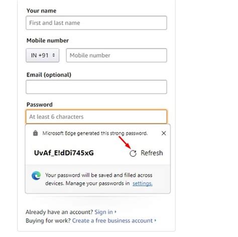 How To Generate Strong Passwords With Microsoft Edge