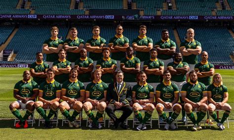 Springboks V Wales Stats Facts And Team Photo