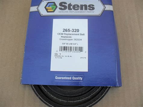 Hydro Belt For Grasshopper 218 220 223 225 227 382034