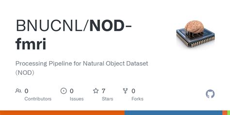 Github Bnucnlnod Fmri Processing Pipeline For Natural Object Dataset Nod