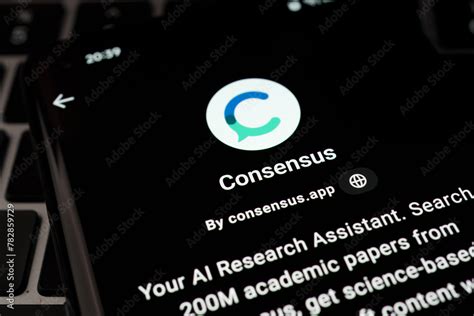 Consensus Custom Gpt Seen In Gpt Store On The Screen Of Smartphone