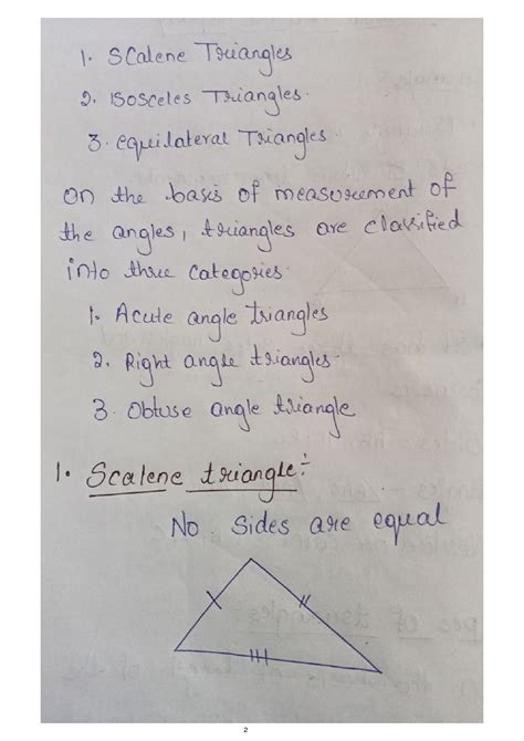 Solution Class 7 Triangle And It S Property Class Notes Studypool