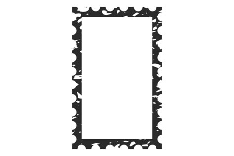 Blank Postmark Template Mail Stamp Squ Graphic By Vectorbum