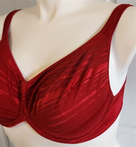 Vtg Vassarette Womens Unlined Lace Full Coverage Und Gem