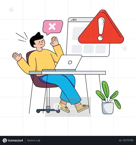 Male Developer Facing Coding Warning Illustration Free Download Design And Development Male Developer Facing Coding Warning Illustration Free Download Design And Development