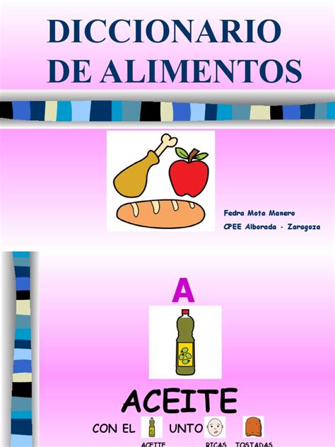 Diccionario De Alimentos Pdf Comportamientos Alimenticios De Los