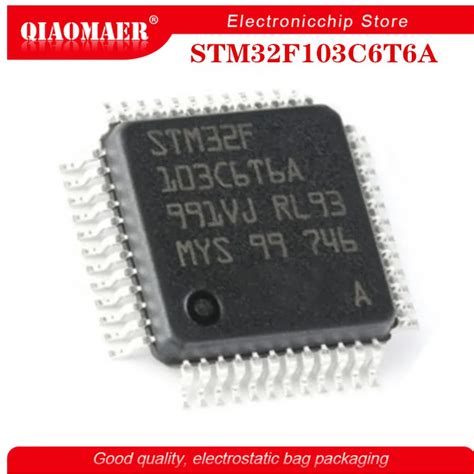 5 pçs lote stm32f103c6t6a stm32f103c6t6 stm32f103c6 stm32f103 qfp