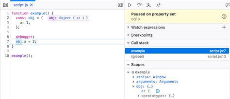 Debugging Variables With Watchpoints In Firefox 72 Mozilla Hacks