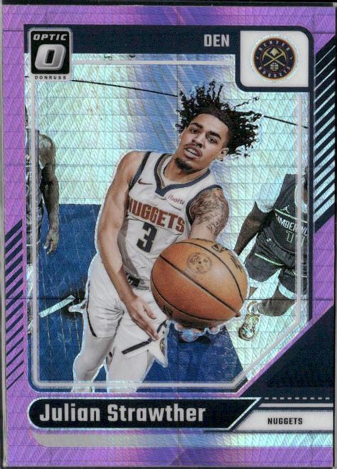 Julian Strawther [hyper Pink] 29 Prices 2024 Panini Donruss Optic