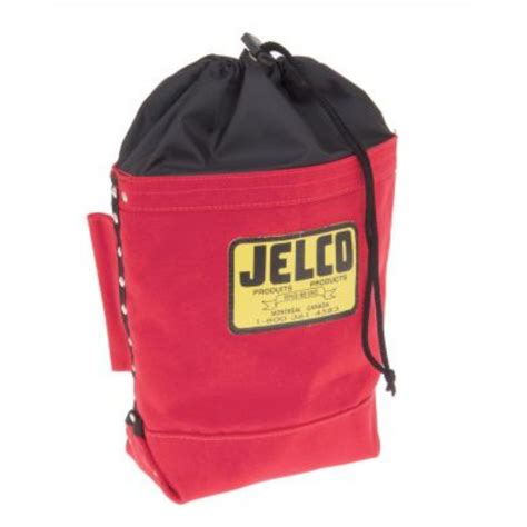 Jelco Bolt Bag With Draw String Skirt Red Canvas Beacon Safety Hi