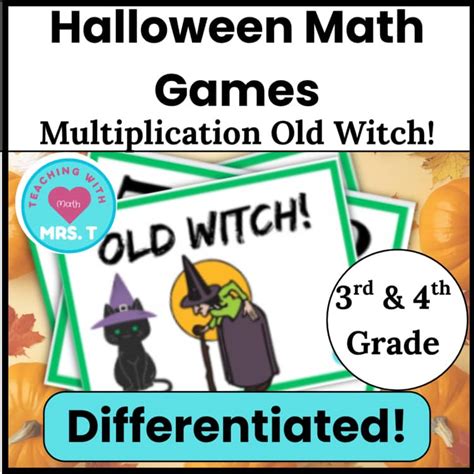Halloween Math Game Multiplication Facts Fluency Game For 3rd And 4th Grade