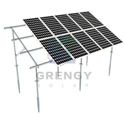 Customized Ground Galvanized Steel Profile Solar Panel Mounting