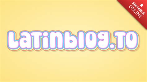 Latinblogto Bonito Efecto Generador De Efectos De Texto