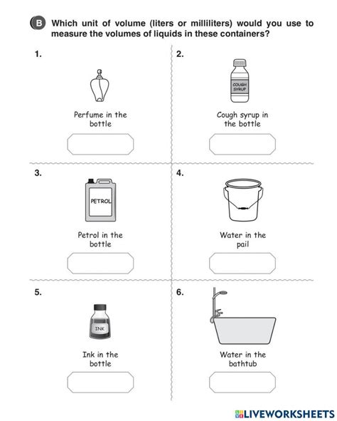 Capacity And Volume Worksheet Volume Worksheets Capacity