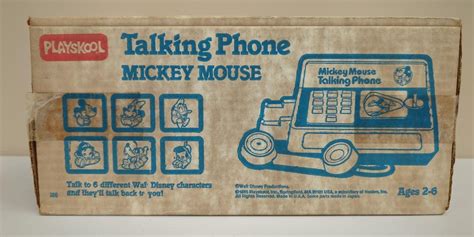 Vintage New 1985 Playskool Mickey Mouse Talking Phone Disney Sealed W